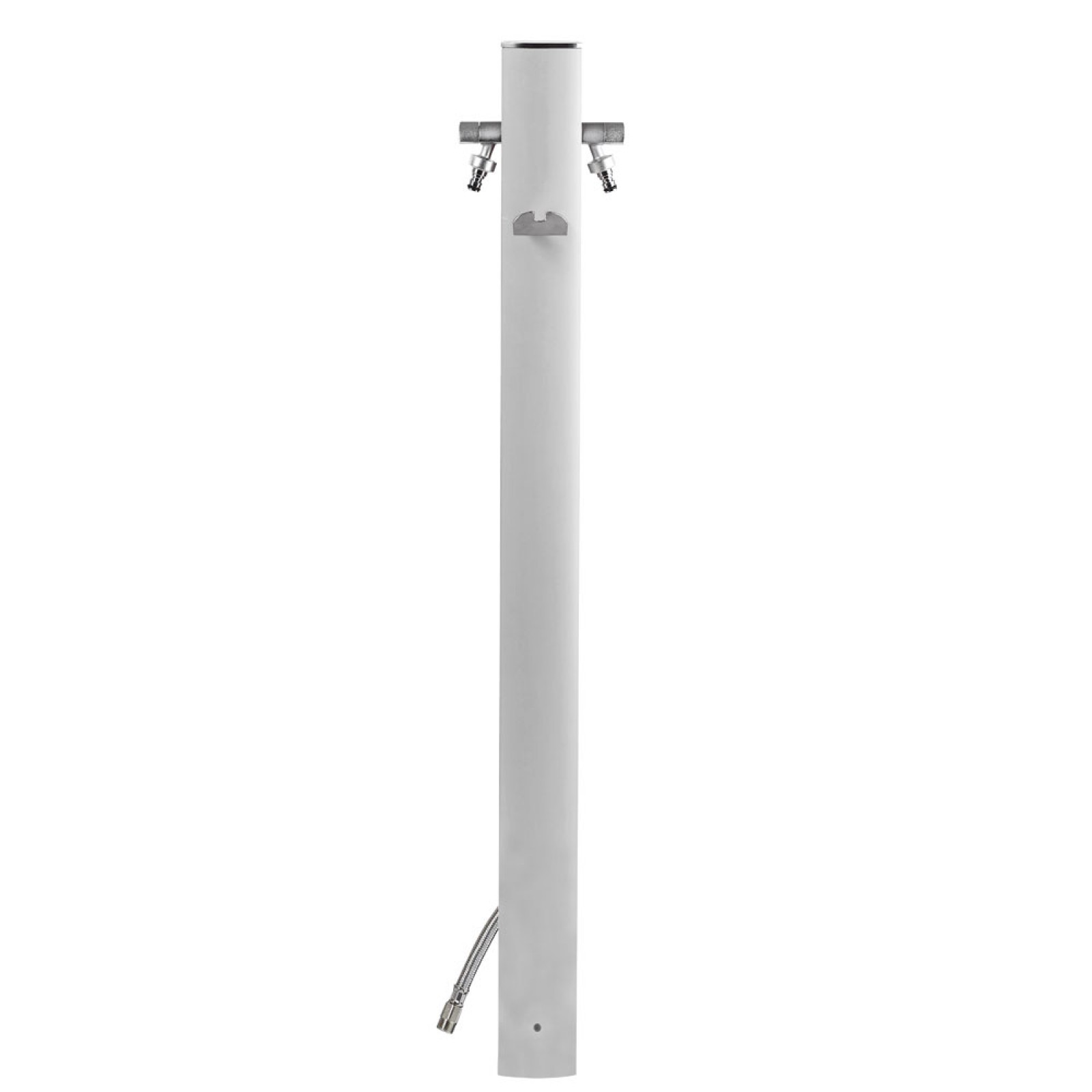 Modern alumínium álló kerti kút, fehér - Aquapoint Totem