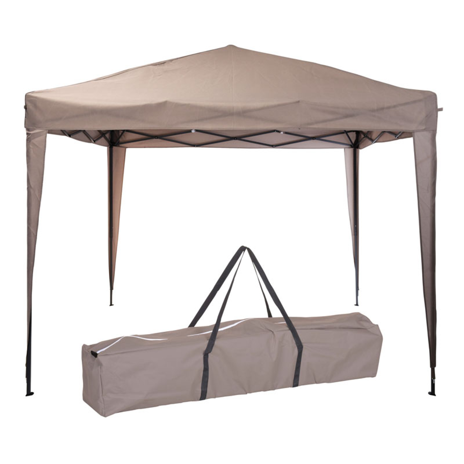 Összecsukható pavilon, kerti parti sátor, 3 x 3 x 2,4 m